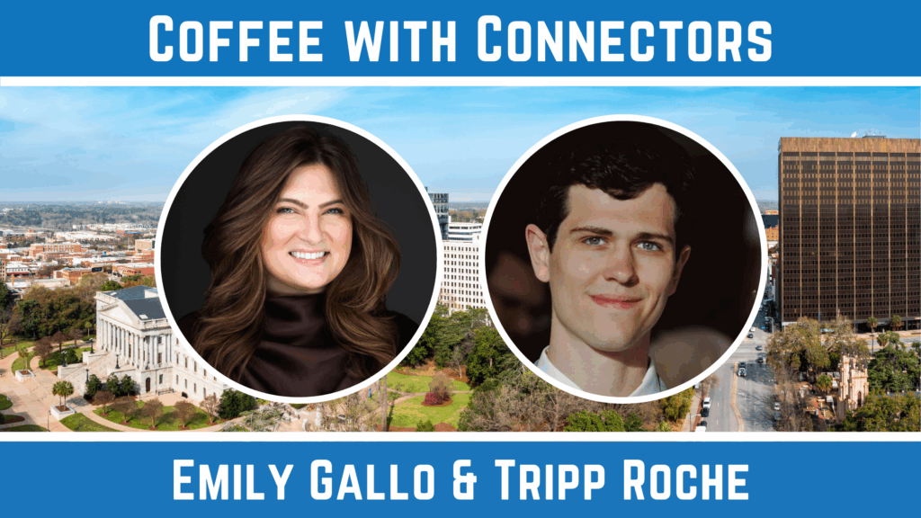 Coffee with Connectors: Emily Gallo & Tripp Roche - Columbia Connectors